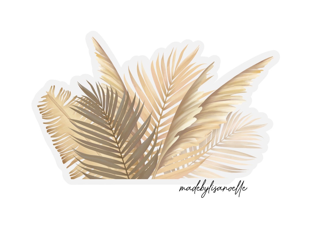 Dried Palm Sticker - Plant Sticker - Tropical Sticker - Yeti Sticker - Etsy