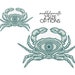 Crab Sticker, 2 Size Options - Aesthetic Crab - Evil Eye Crab ...