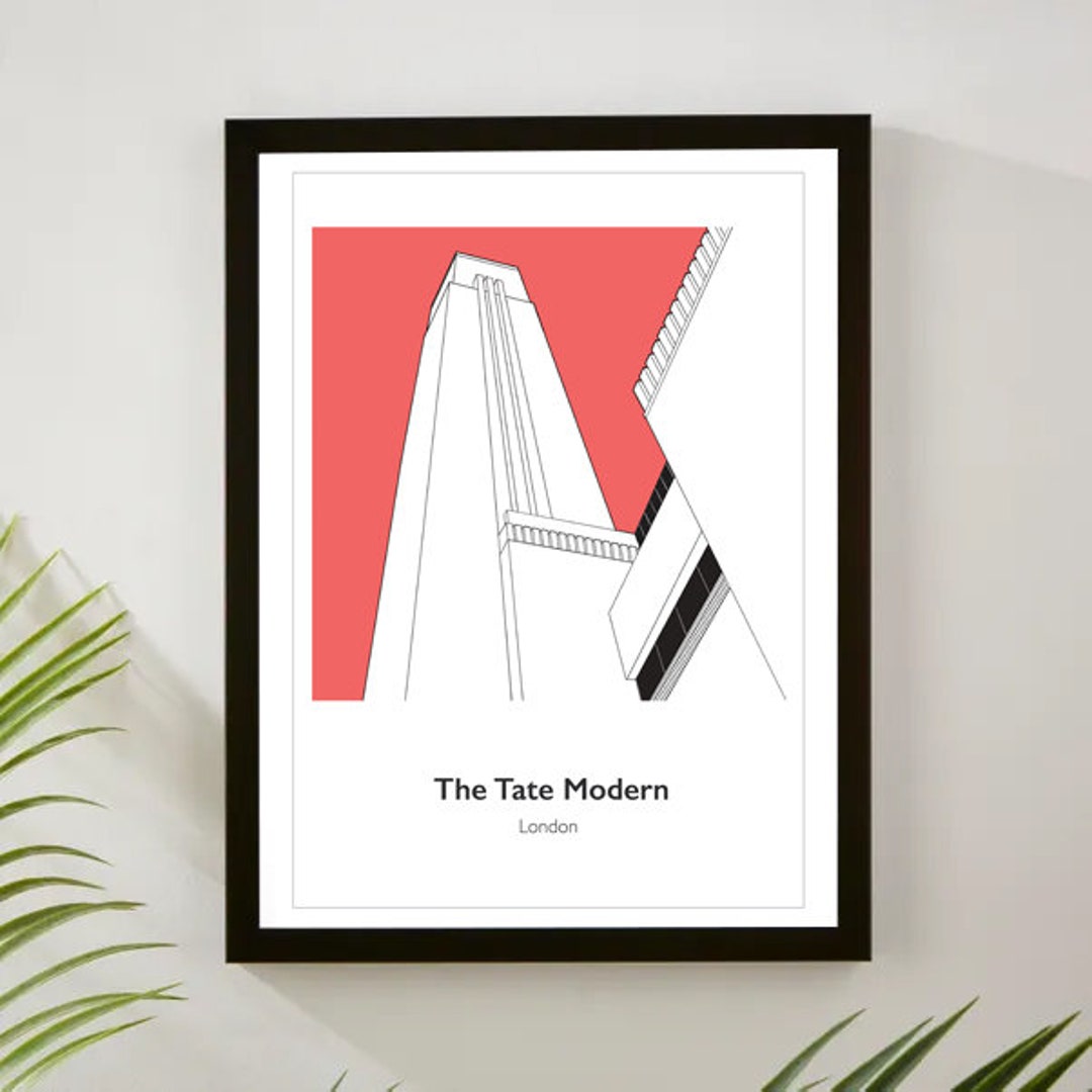 The Tate Modern LONDON Poster Print - Etsy