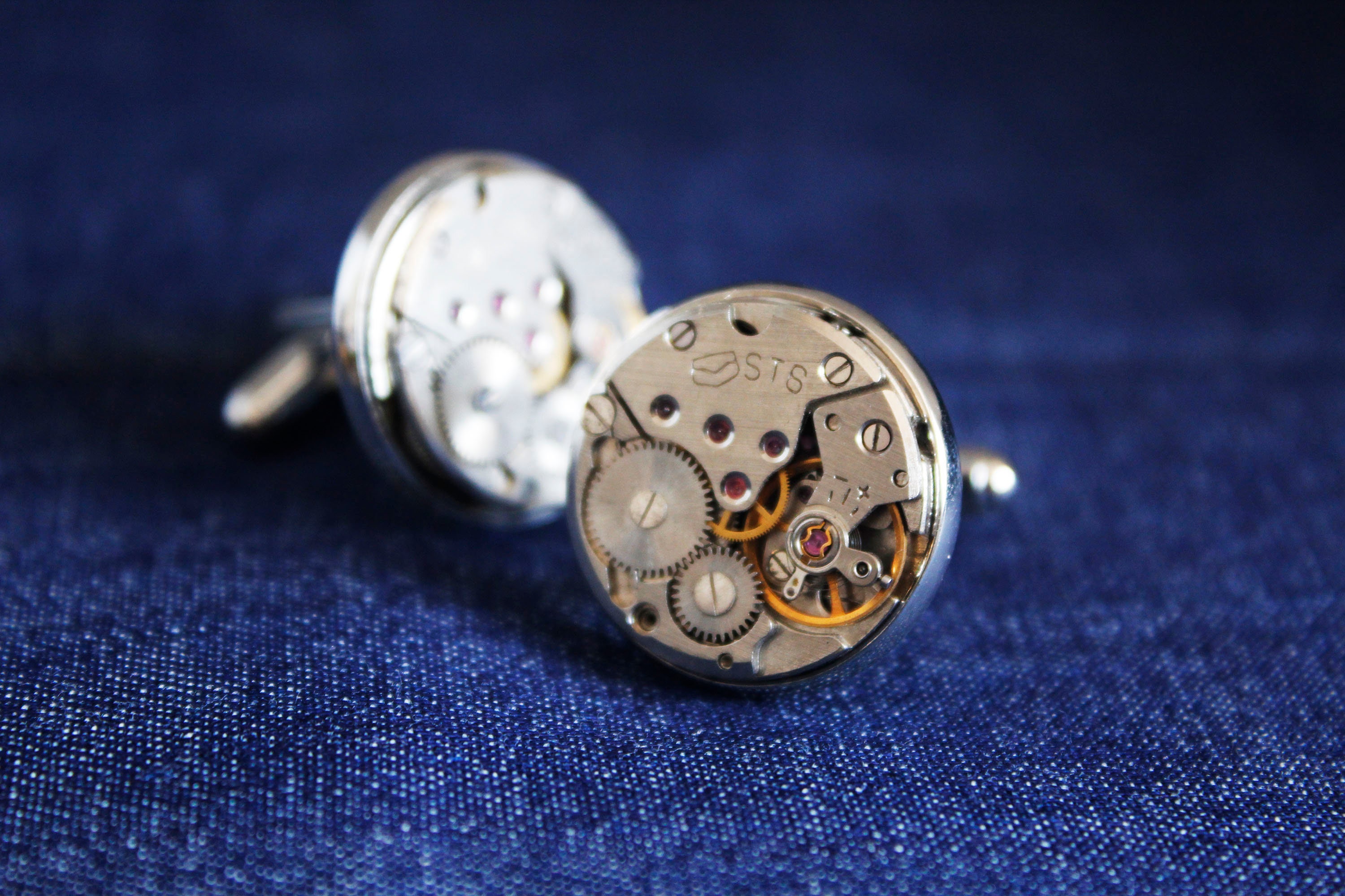 Movement Cufflinks Set Mechanical Tie Clip Man Gift - Etsy
