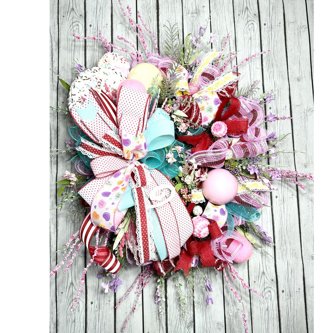 Valentines Front Door Decor Valentine's Sign Valentines Pastel Decor ...