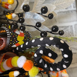 Candy Corn Swag, Over the Top Halloween Wreath, Pumpkin Swag Large ...