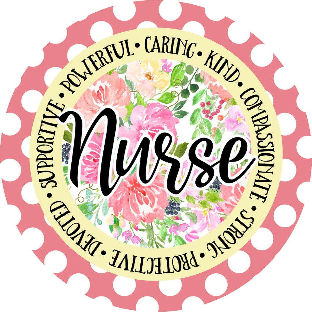 Nurse Wreath Sign, Welcome Sign, Wreath Attachment - Etsy