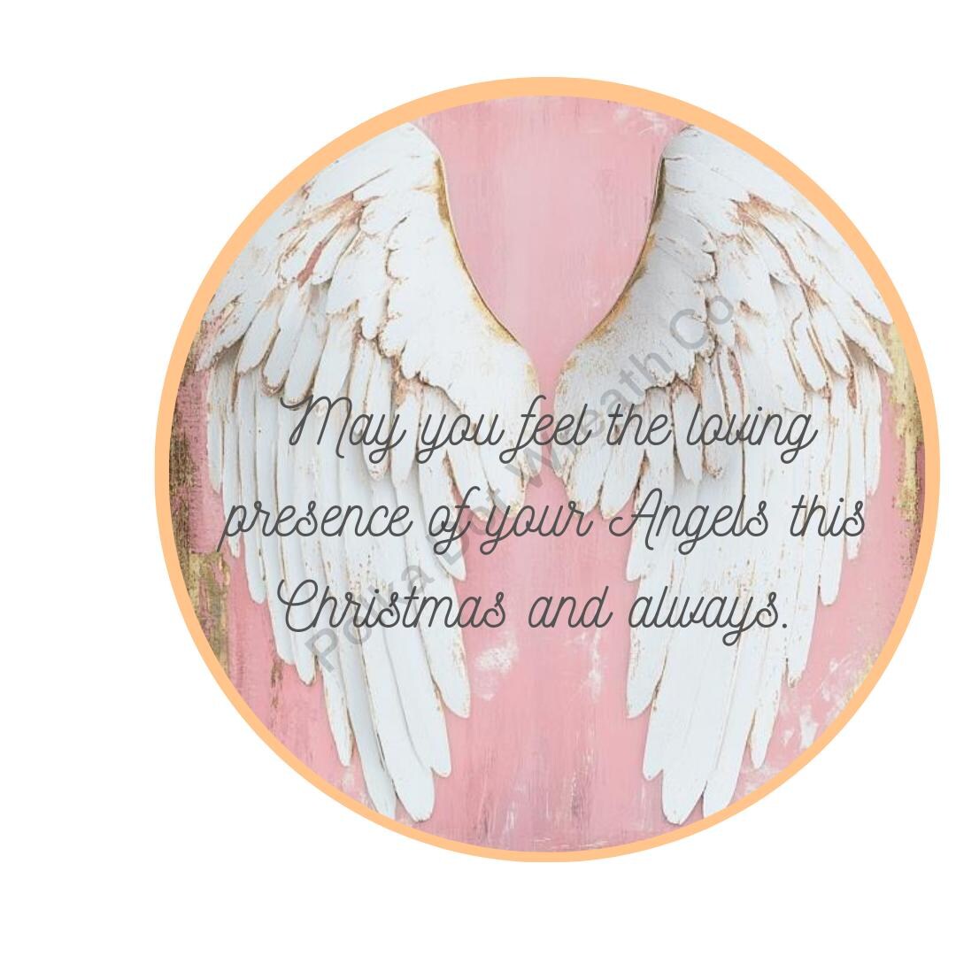 Angel Wing Sign, Metal Angel Sign, Christmas Angel Decoration, Metal ...