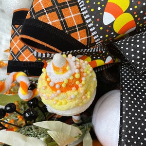 Candy Corn Swag, Over the Top Halloween Wreath, Pumpkin Swag Large ...