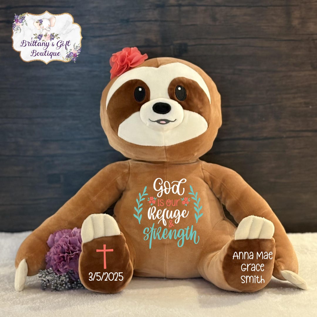 Baptism Stuffed Animal, Religious Gift, Christening Gift, Dedication ...