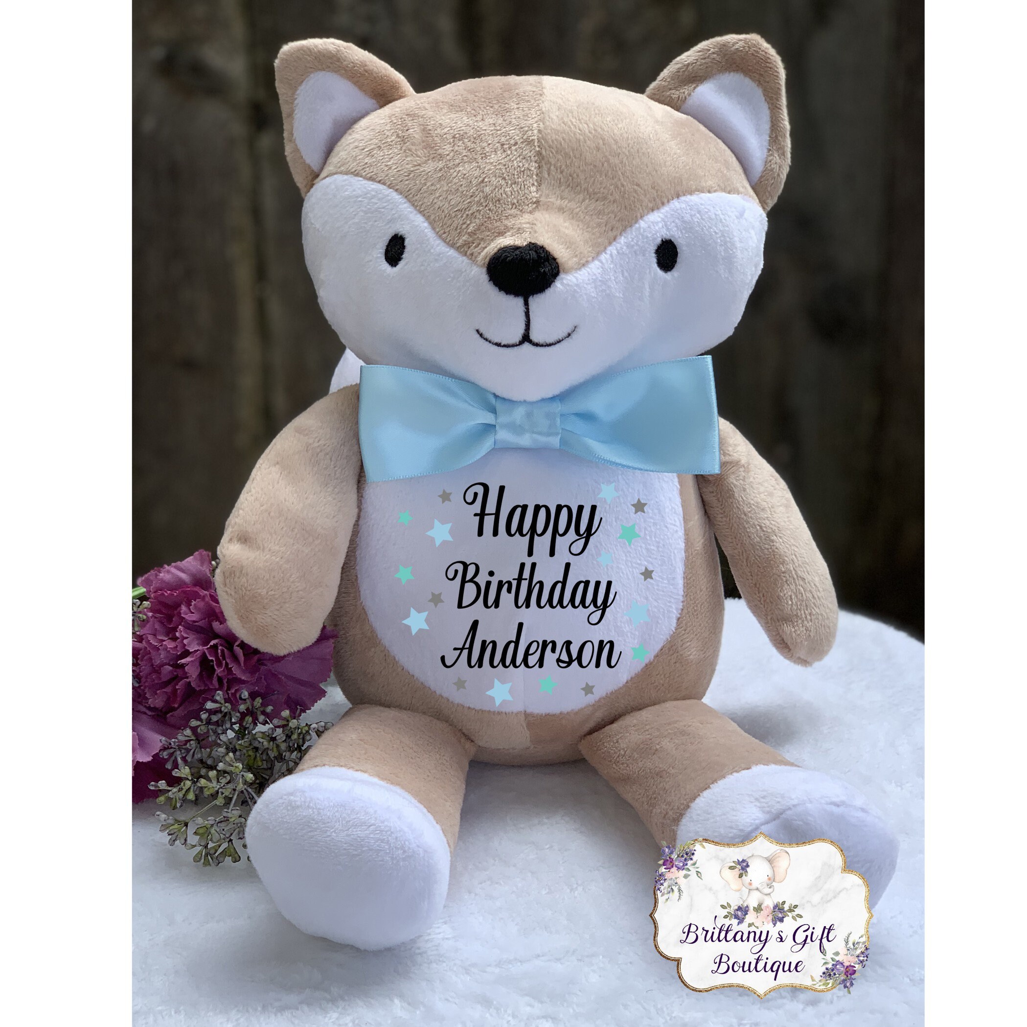 Birthday gift birthday stuffed animal 1st birthday gift | Etsy