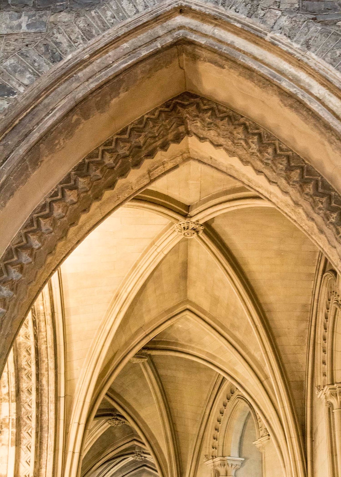 Cathedral Ceiling Arches in Christ Church Cathedral Wall Art, Digital ...