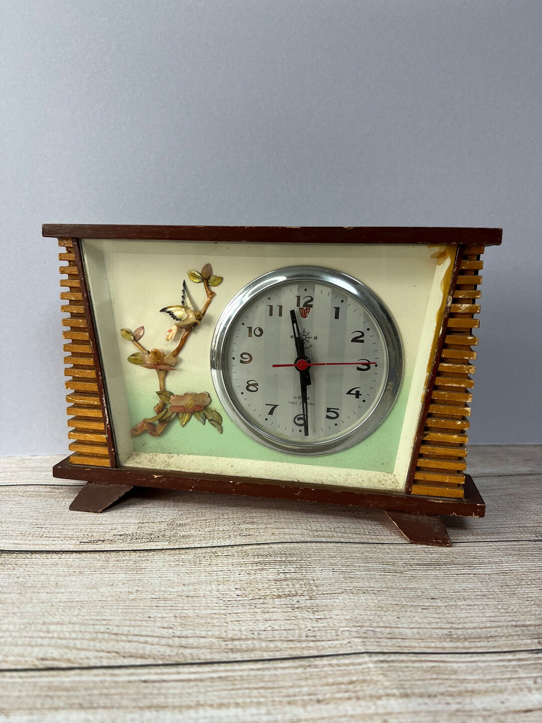 Vintage Mid Century Chinese helm Mechanical Alarm Clock - Etsy