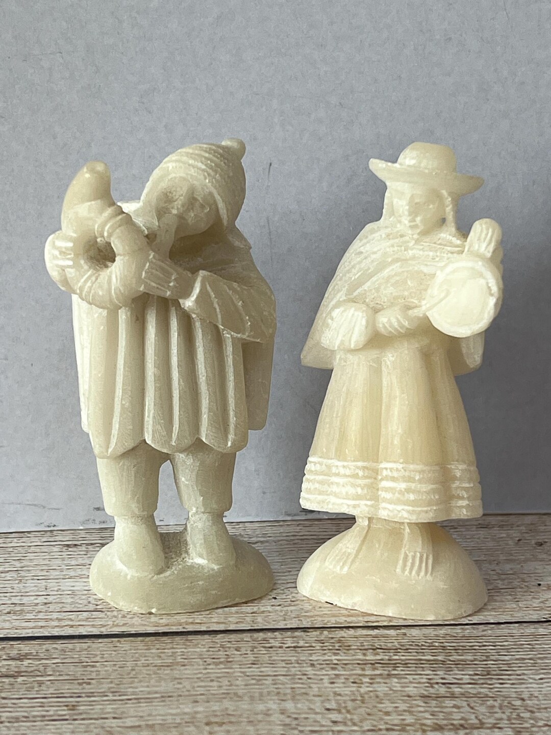 Vintage Carved South American, Peru, Alabaster Figures, Man and Woman ...