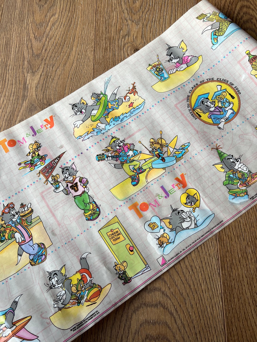 Vintage Tom & Jerry Self Adhesive Sticker Film, TEPSA, Turner ...