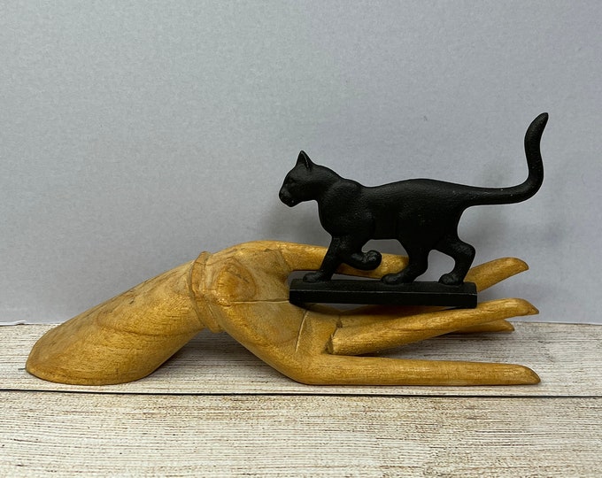 Cast Iron Black Cat Figurine, Miniature Boot Scraper - Etsy