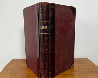 Leather Bound Ledger - Etsy