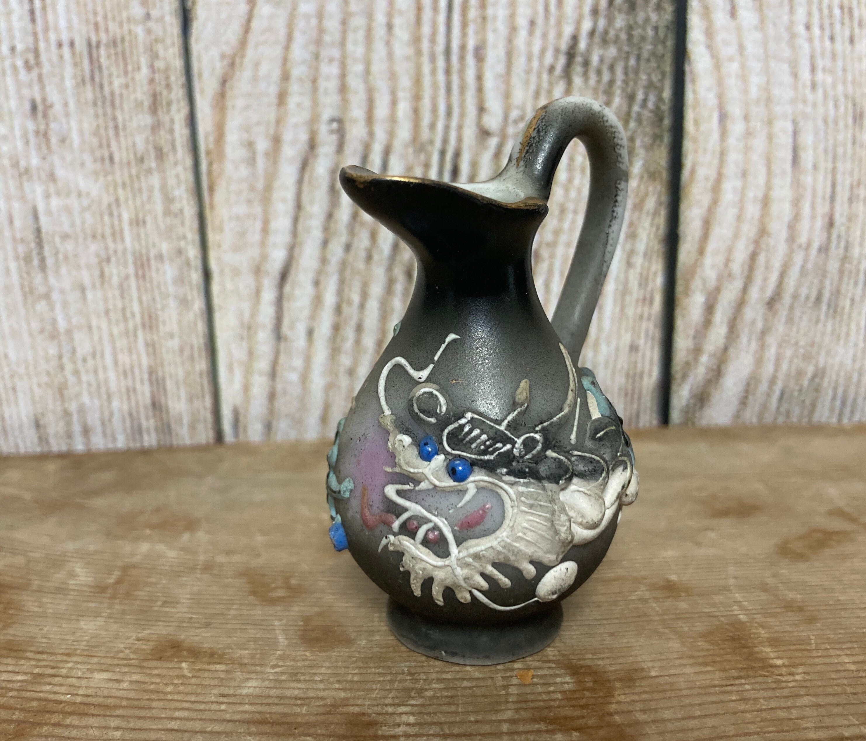 Vintage Japanese Miniature Dragon Ware Pitcher Jug Raised - Etsy UK