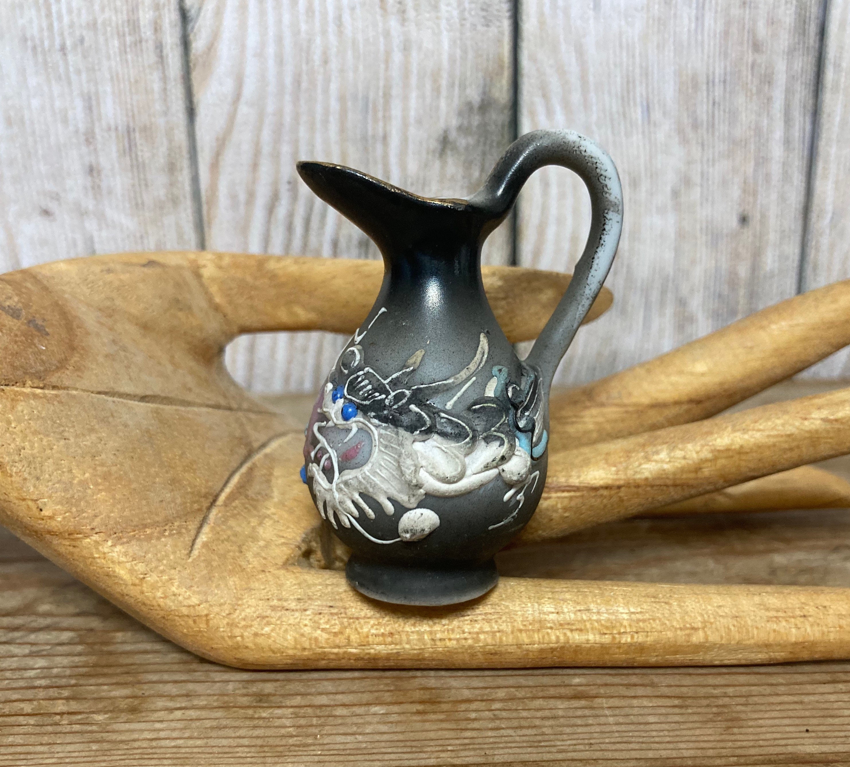 Vintage Japanese Miniature Dragon Ware Pitcher Jug Raised - Etsy UK