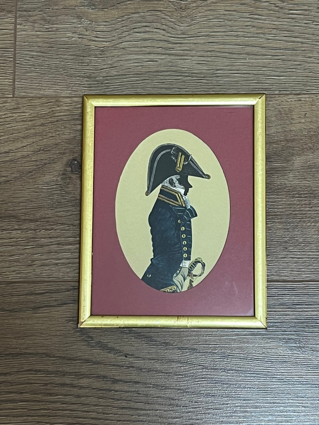 Vintage John Mollo Silhouette Illustration, Georgian Naval Uniform ...