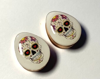 Skull Ear Plugs - Etsy