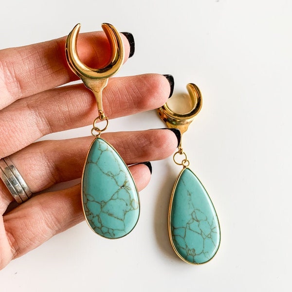 Turquoise Plugs - Etsy