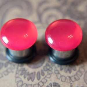 Gorgeous and Elegant Pink Hider Plugs, 2g 6mm, 0g 8mm 00g 10mm - Etsy
