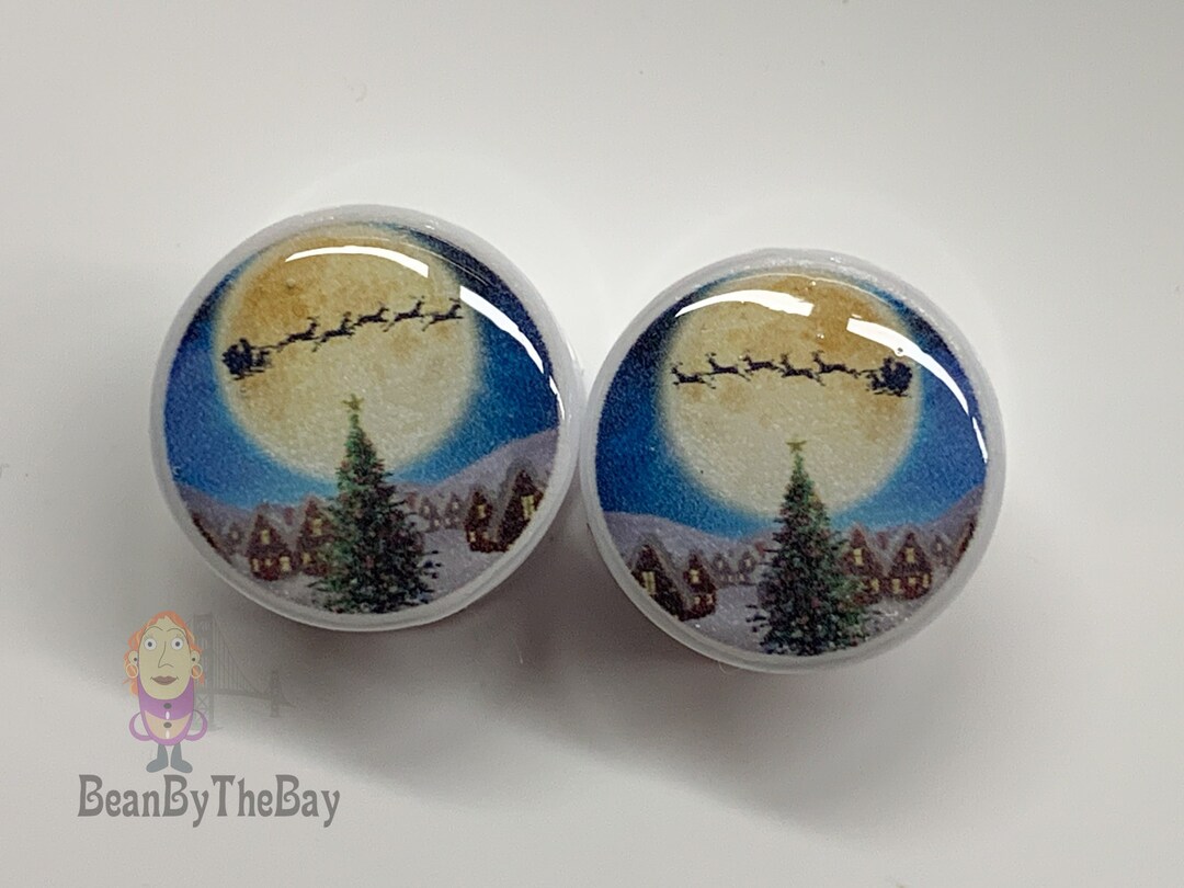Cute Christmas Earplugs Winter Holiday Plugs Santa Plugs - Etsy