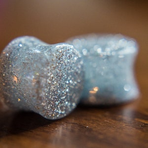Gorgeous, Super Sparkly, Elegant, Silver Color Ear Plugs, Multiple ...