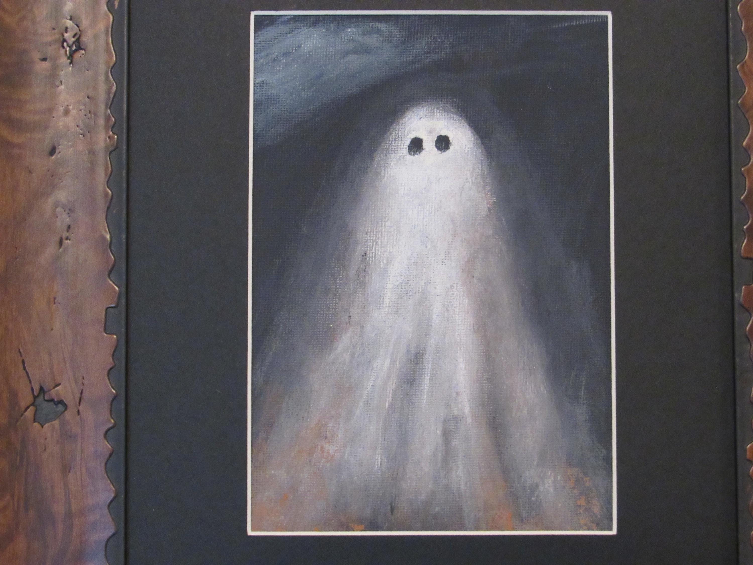 Ghost Painting Acrylic Gothic Painting creepy Ghost by Sherry Harrison ...