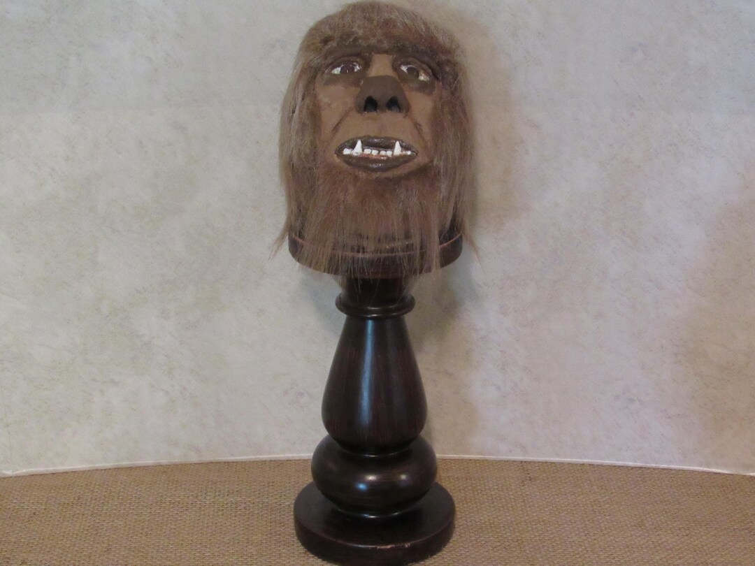 Wolfman Bust Halloween Wolfman Sculpture Lon Chaney Wolfman by Sherry ...