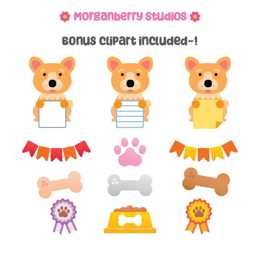 Corgi Alphabet PNG Pack, Cute Dog Letter Graphics for Creative Designs ...