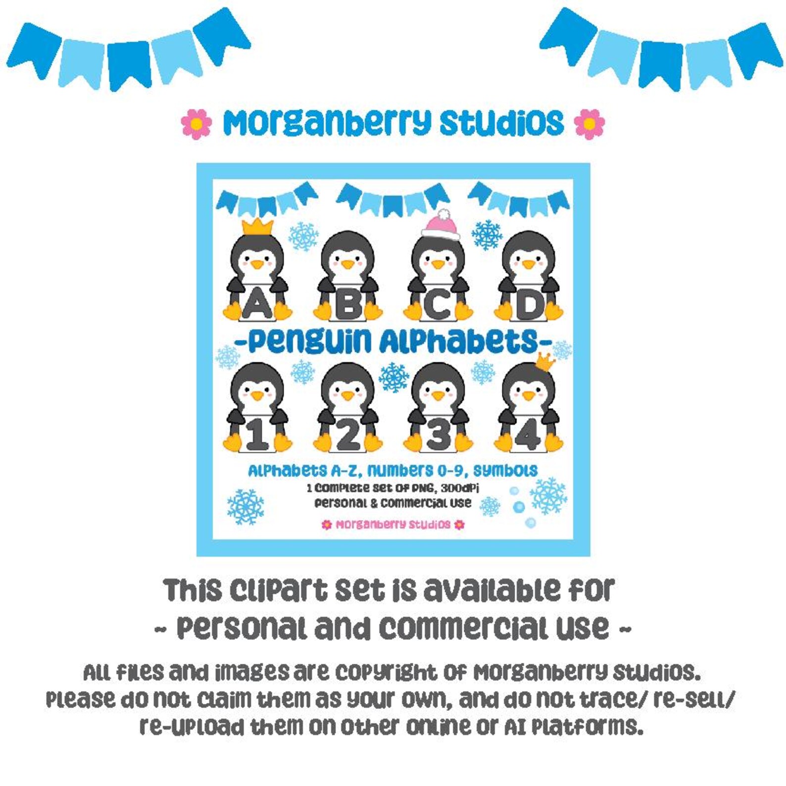 Penguin Alphabet Letters PNG, Penguin Clipart, Winter Clipart, Penguin ...