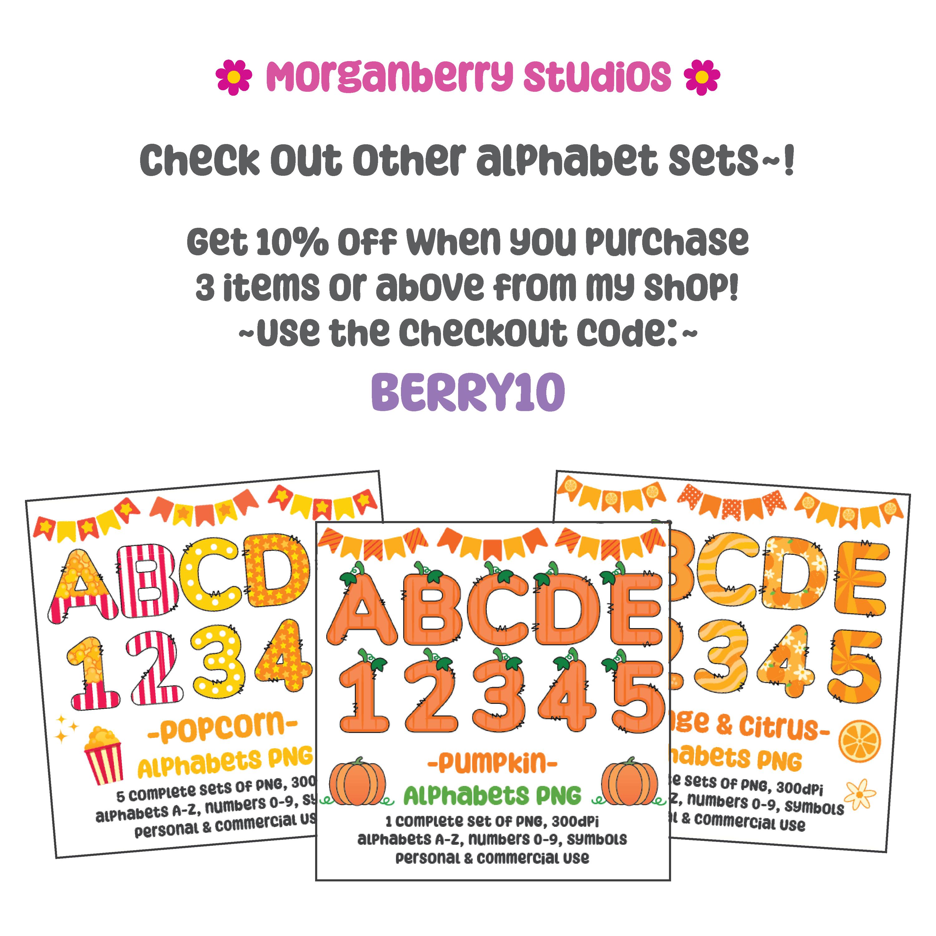 Halloween Pumpkin Alphabet Clipart A-Z, Jack-o-lantern Letters ...