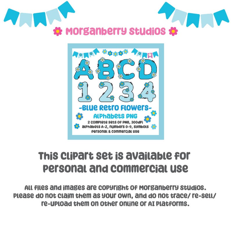 Retro Flower Doodle Alphabet Alpha Bundle PNG, Doodle Letters for ...