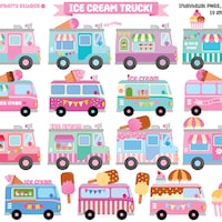 Ice Cream Truck PNG Clipart – Summer Fun Popsicles, Sweet Treats ...