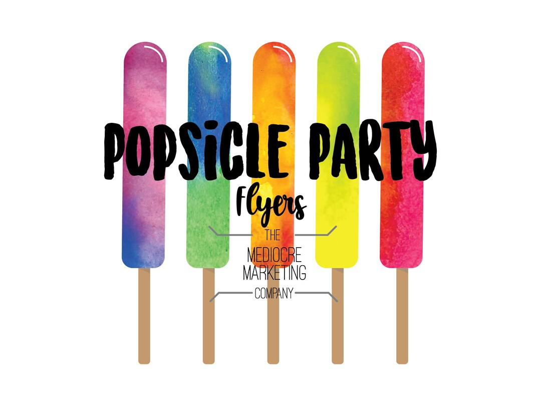 Popsicle Party Event Flyers | PTO | PTA | School Event | Editable PDF ...