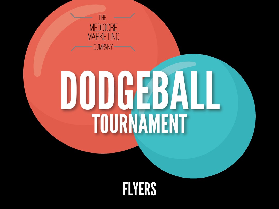 Dodgeball Tournament Event Flyers | PTO | PTA | School Event | Editable PDF | Editable ...