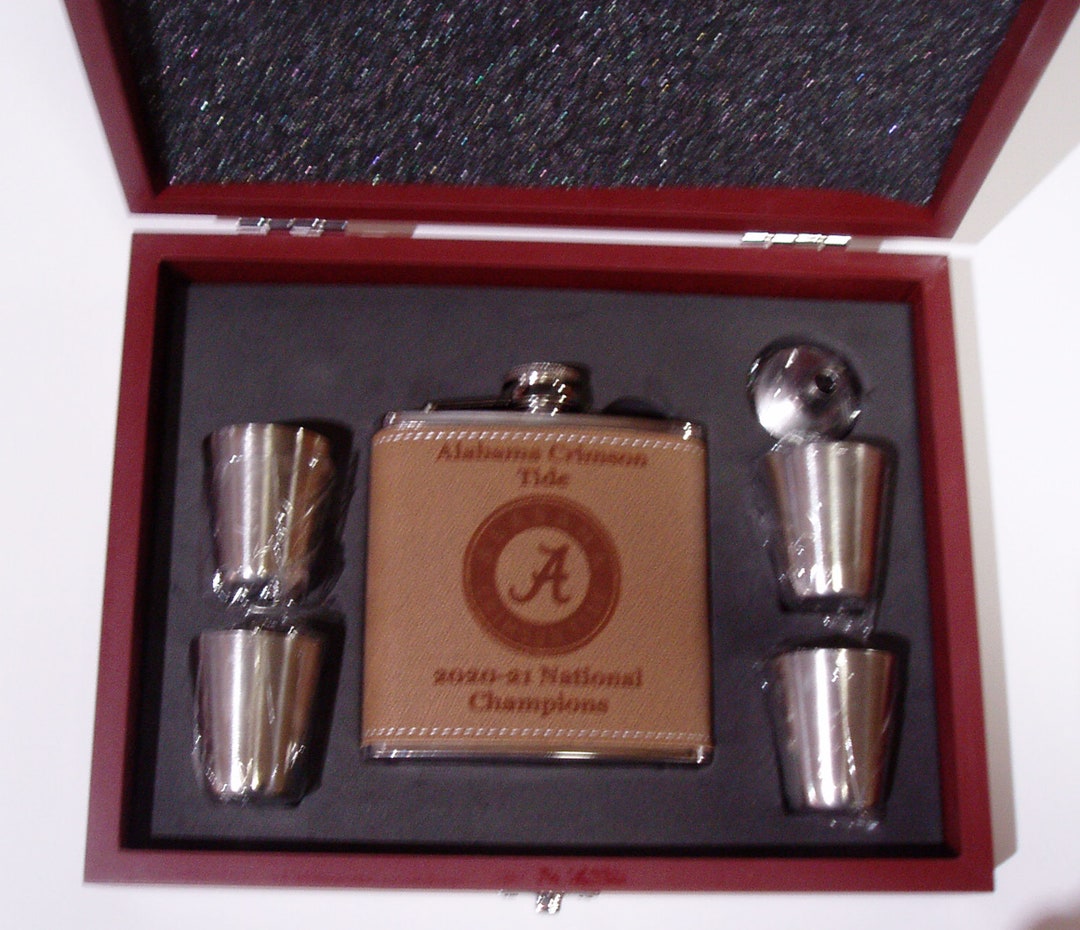 Alabama Crimson Tide 2020-21 National Champions Engraved Leather ...