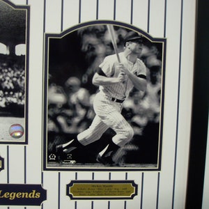 New York Yankees Legends Three 8x10 Photographs Framed and Double ...