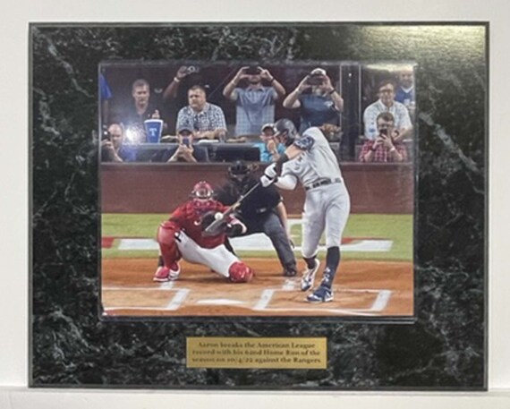 Aaron Judge 62nd Home Run 8x10 Photo Plaque With Engraved - Etsy