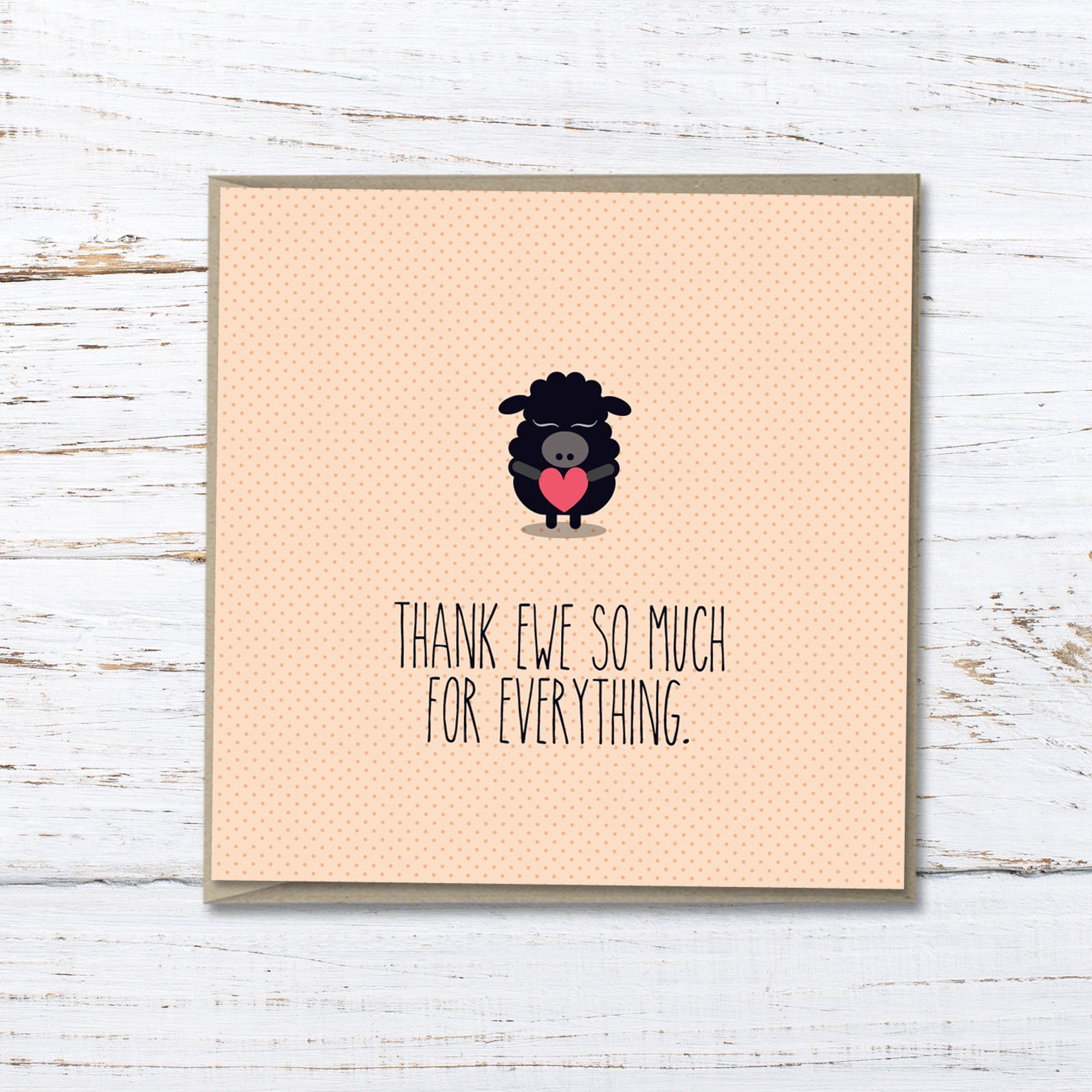 Thank Ewe // Thank You Card // Cute Thank You // Thank Ewe for ...