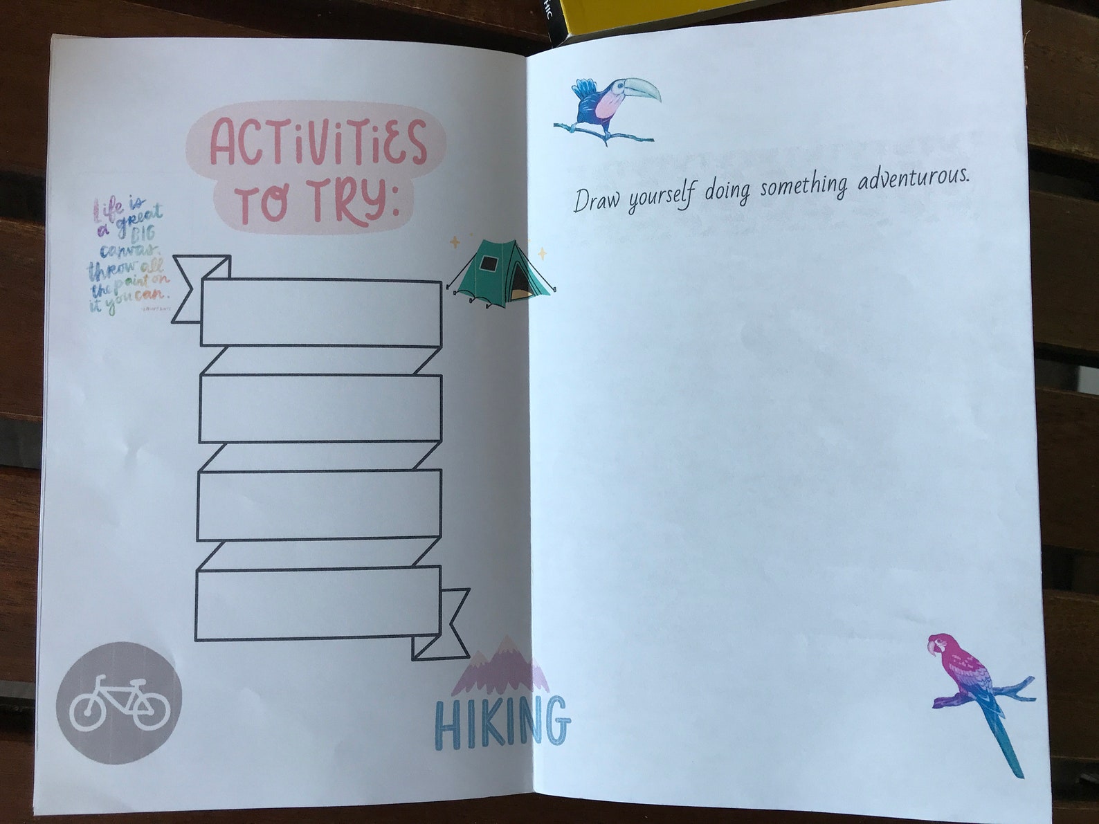 Nature Adventure Journal PDF Printable | Etsy