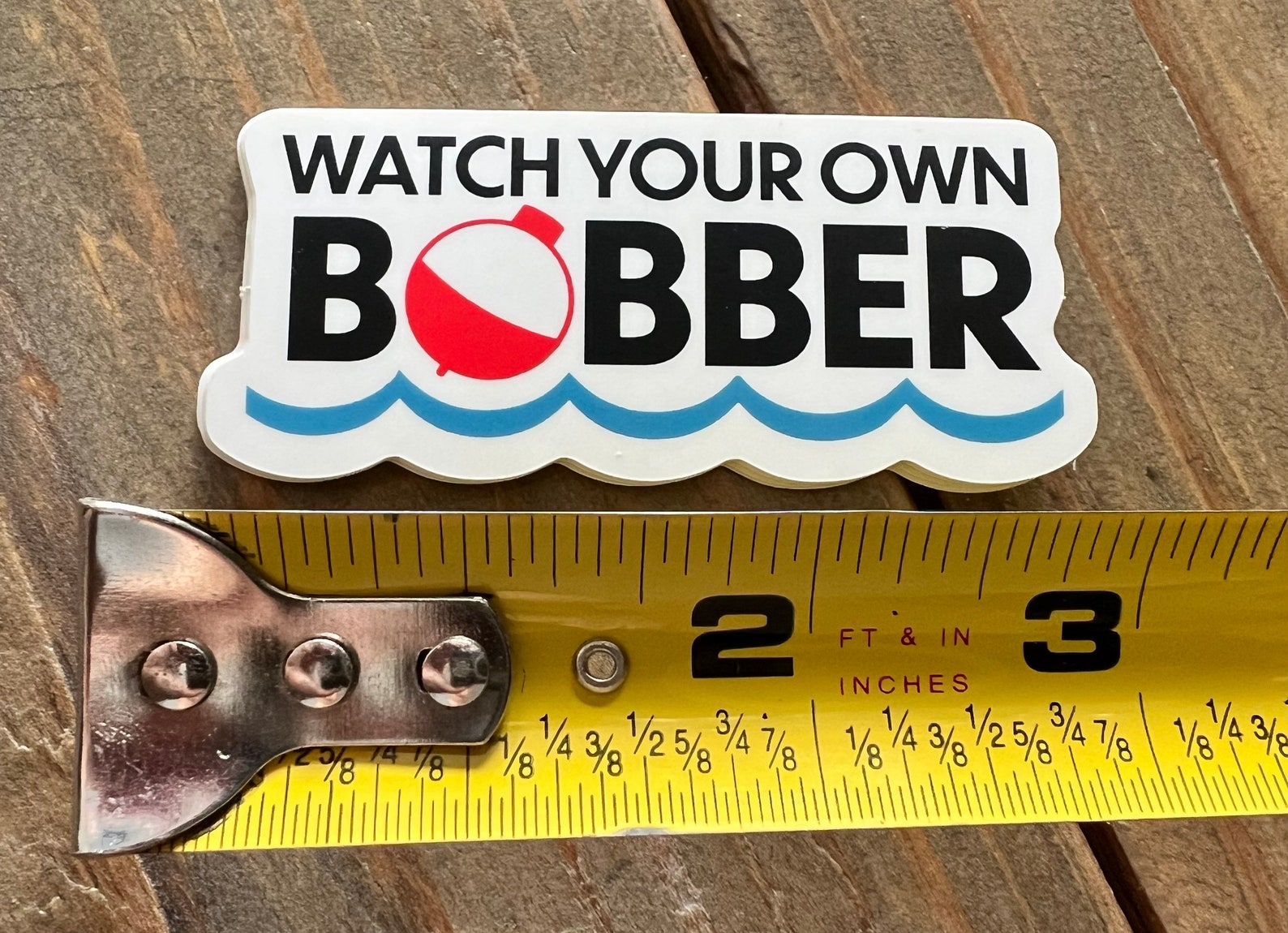 Watch Your Own Bobber Sticker - Etsy