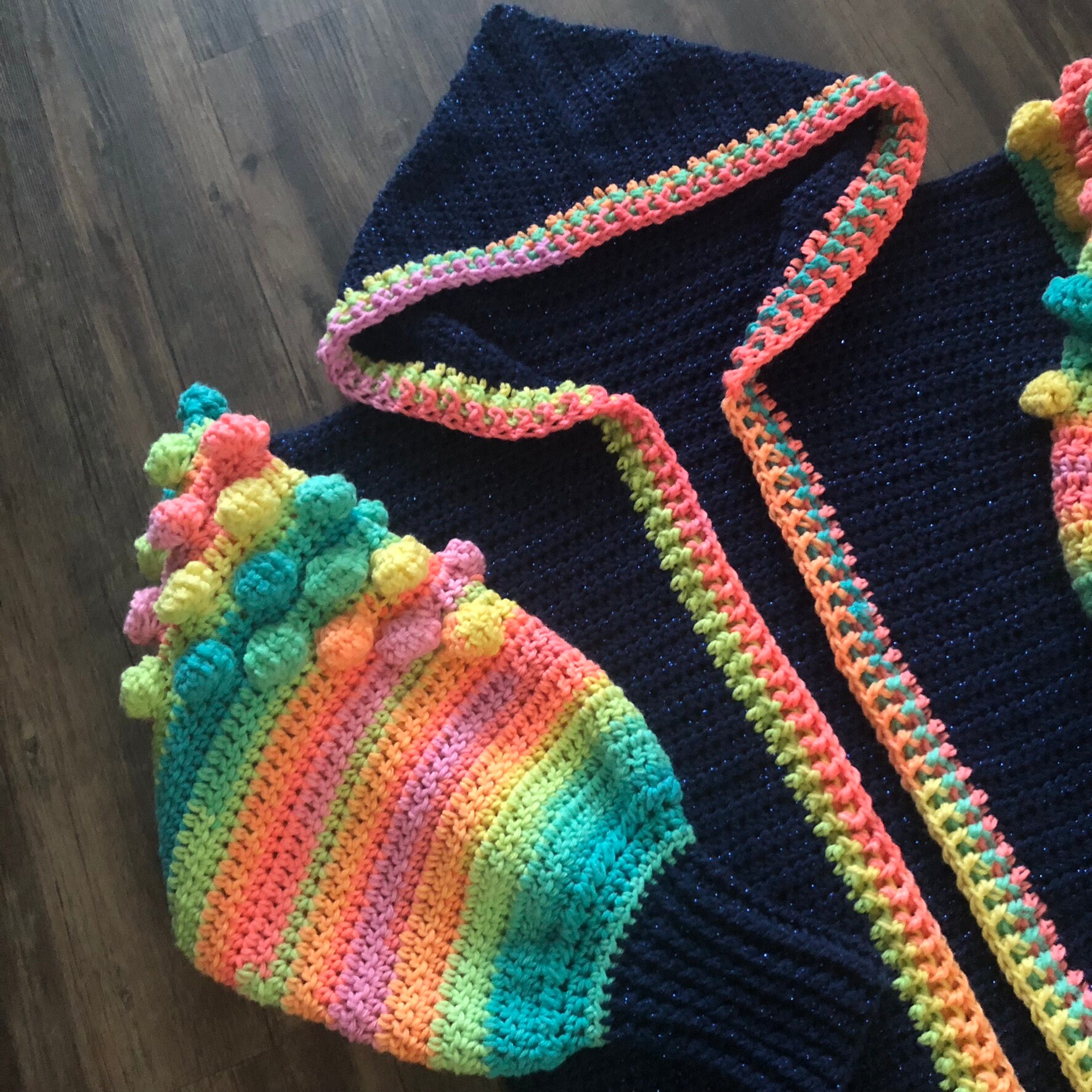 Retro Rainbow Cardi Pattern - Etsy