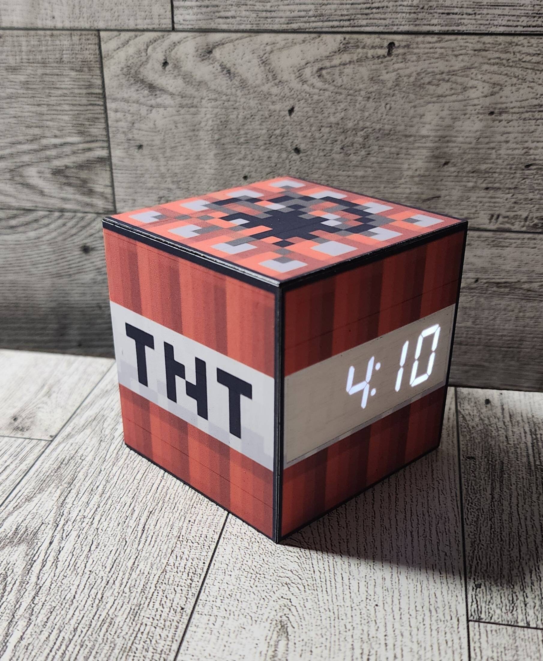 Minecraft TNT Alarm Clock - Etsy