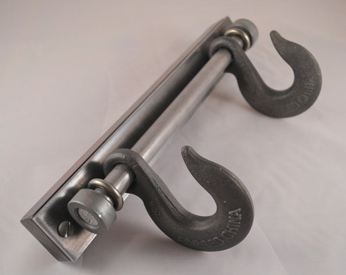Steel Industrial Wall Hook Hanger 2 Hook Configuration - Etsy