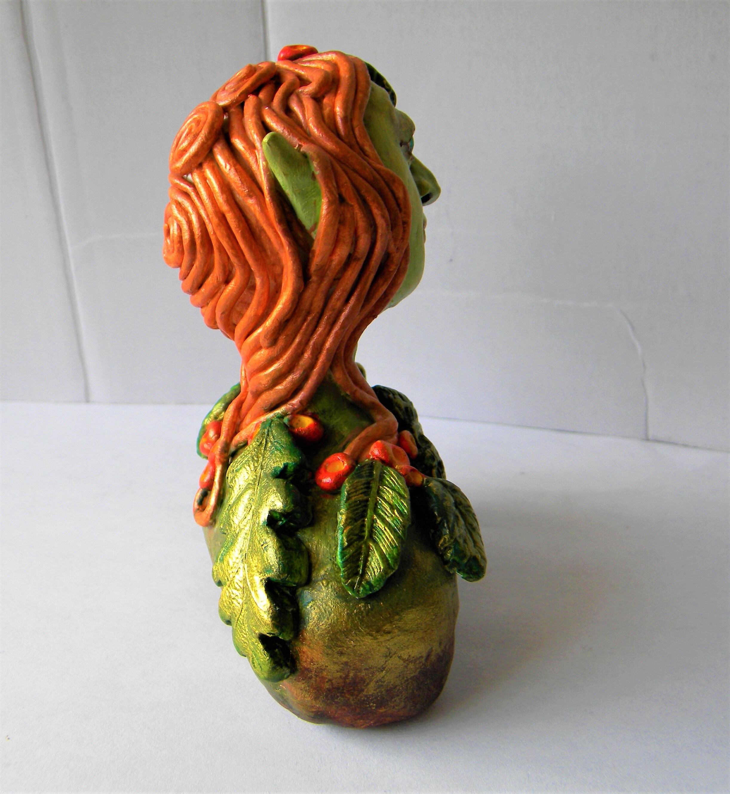 Whimsical Female Clay Sculpture Forest Elf Liana - Etsy