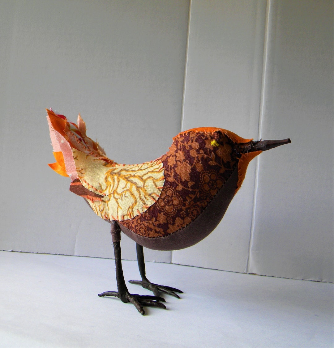 Textile Art Bird Soft Sculpture. - Etsy