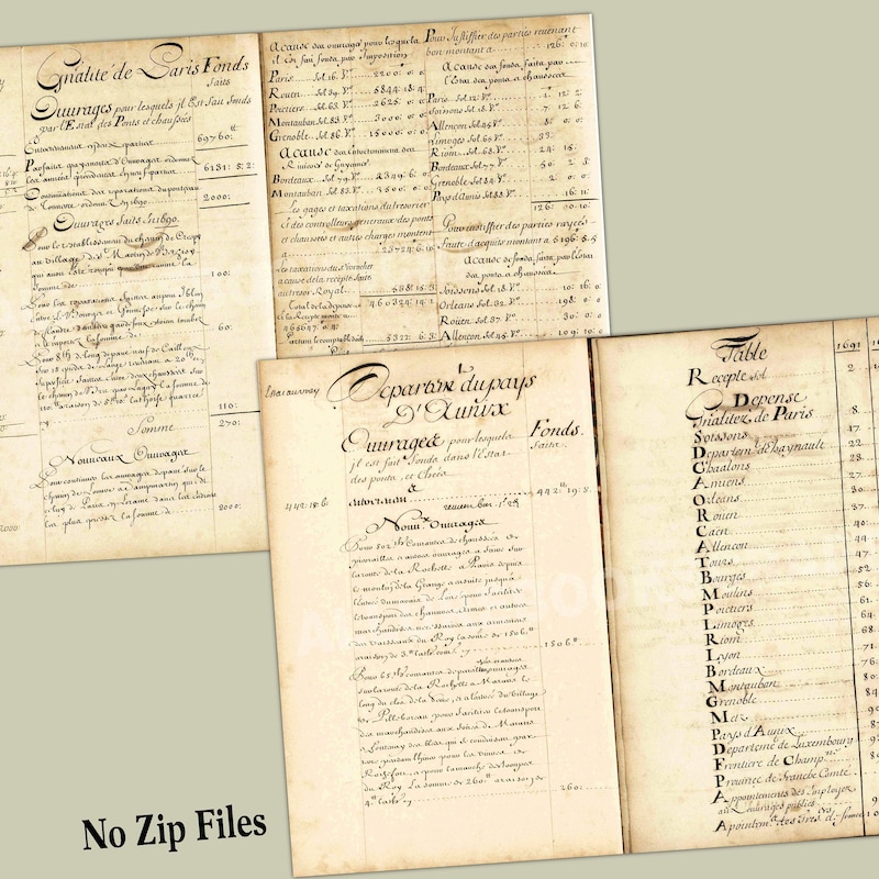 French Script Paper - Etsy