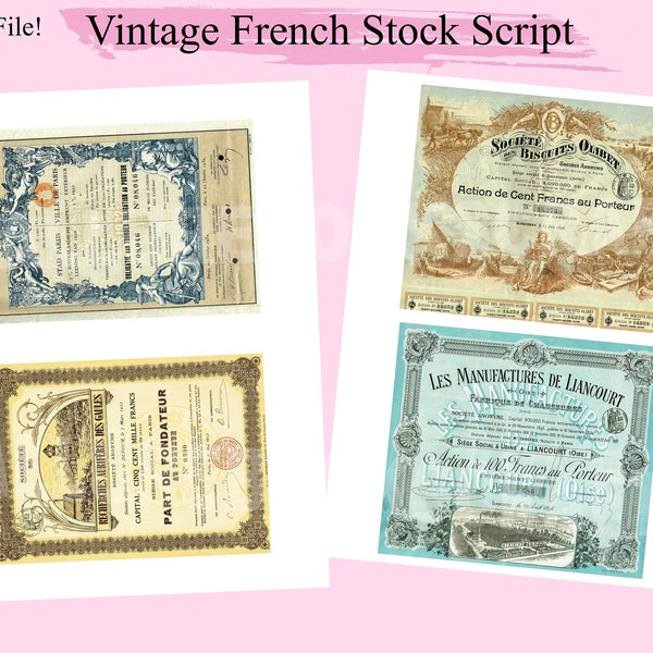 French Script Paper - Etsy