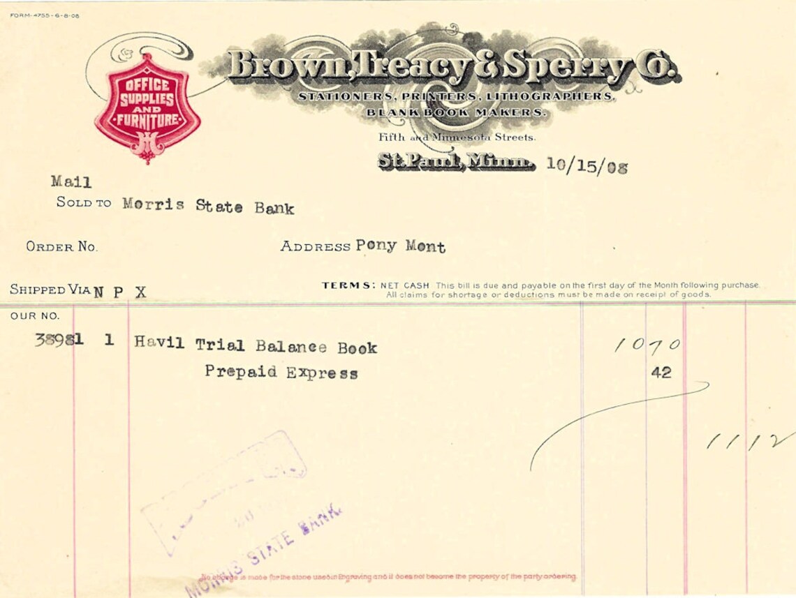 Vintage Receipts, 1900’s, Ledger, Letterhead, Vintage Font, Junk ...
