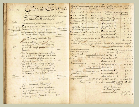 Antique 1600s Paper Template