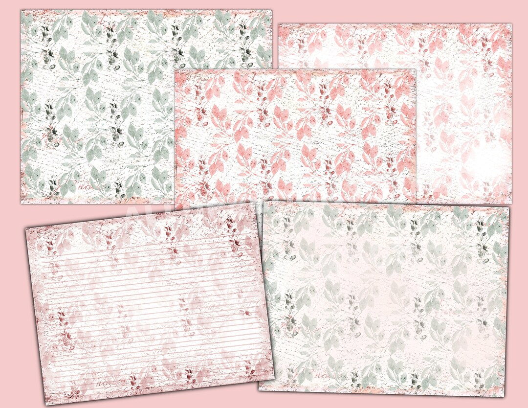 Christmas Background Printable Junk Journal Paper Digital Kit - Etsy